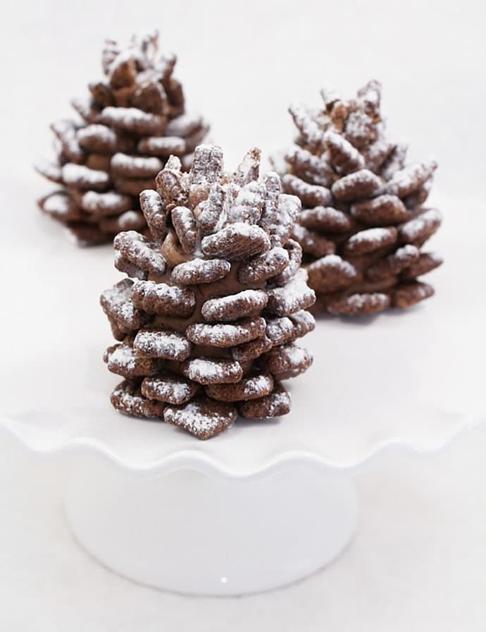 QUICK + EASY SNOWY CHOCOLATE PINECONES RECIPE ~ NONDON